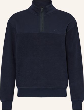 HUGO BOSS Sweat-Troyer Winterbrush blau