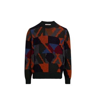 Thinking Mu Pull col rond imprim&eacute; en laine