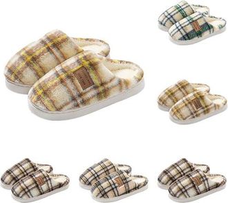 Generic Pantoufles &agrave; enfiler pour femme avec doublure en fausse fourrure duveteuse, chaussures d&eacute;contract&eacute;es dint&eacute;rieur et dext&eacute;rieur avec mousse &agrave; m&eacute;moire de