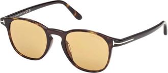Tom Ford unisex, Accessoires, Brun, Taille: 50 MM Holt-02 Lunettes de soleil