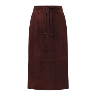 Max Mara Femme, Jupes, Rouge, Taille: 36 FR Midi Skirts