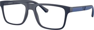 Emporio Armani Ea4115V Monture Rectangulaire - unisex - Accessoires - Bleu - Taille: 54 MM