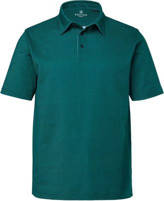 Boston Park Herren gro&szlig;e Gr&ouml;&szlig;en Menswear L-8XL Poloshirt, Halbarm, Piqu&eacute;, Alloverprint, bis 84/86 Dschungel gr&uuml;n 52+ 839668455-52+