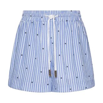 Silvian Heach Damen, Shorts, Blau, LGr&ouml;&szlig;e