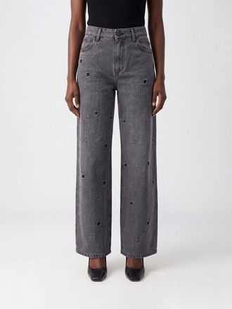Federica Tosi Hoch taillierte Wide-Leg-Jeans von aus Distressed-Denim