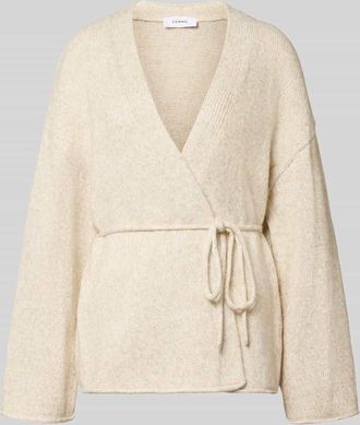 Comma Relaxed Fit Strickjacke aus Baumwoll-Mix mit Woll-Anteil