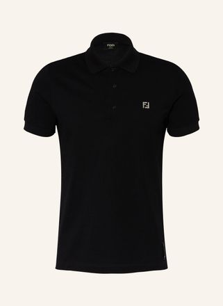 Fendi Piqu&eacute;-Poloshirt Regular Fit schwarz