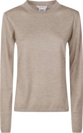 Max Mara Rundhals-Pullover - - Knitwear - Damen - Beige - S