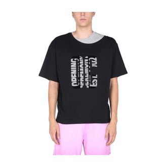 Opening Ceremony Rundhalsausschnitt mit Frontprint - - Tops - Herren - Schwarzk - L