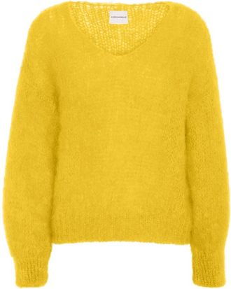 Americandreams Americandreams, Femme, Pulls, Jaune, Taille: 42 FR Milana LS Mohair Knit
