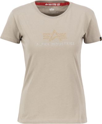 Alpha Industries Crystal T T-Shirt für Damen Vintage Sand