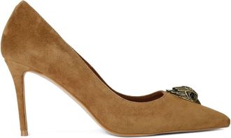 Kurt Geiger Spitze Belgravia Eagle Court Pumps 85mm - Braun