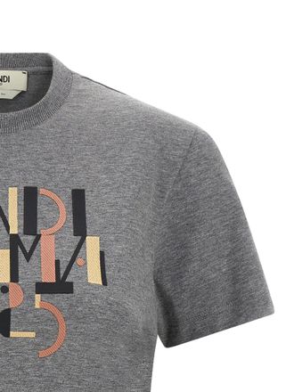 Fendi Roma T-Shirt - Gray
