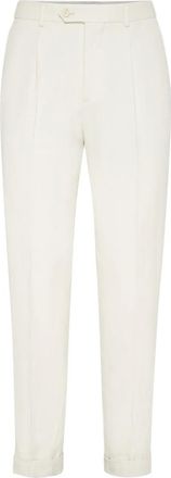 Brunello Cucinelli Hose mit geradem Bein - Weiß