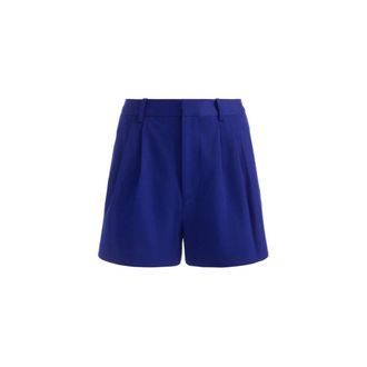 Alice & Olivia Femme, Shorts, Bleu, Taille: 32 FR Conry Pleated Short