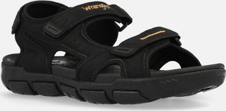 Wrangler Sandale WRANGLER BUSTER SANDAL MEN LOW, Herren, Gr. 40, schwarz, Synthetik, Schuhe Sandale
