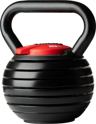 Nilox Verstellbare Kettlebell aus Stahl, Gewicht verstellbar von 2 bis 18 kg, fester Griff, korrosionsbest&auml;ndige Stahlplatten, Fitnessger&auml;t f&uuml;r Kraft- und C