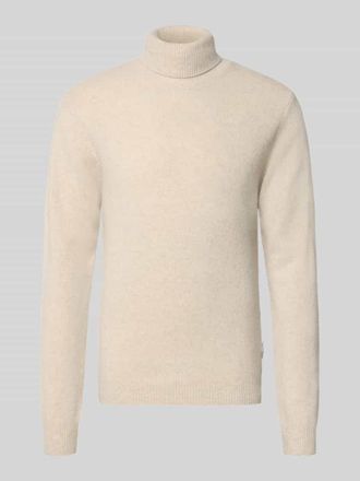 Casual Friday Slim Fit Rollkragenpullover aus Woll-Mix Modell Karl