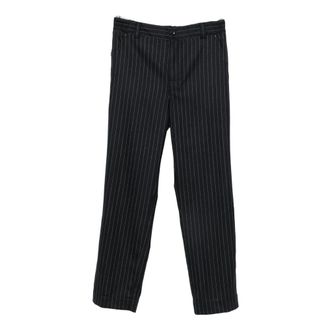 Moncler Homme, Pantalons, Noir, Taille: L Pantalon en Laine &Eacute;lastom&egrave;re