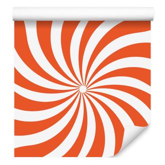 OEM Carta Da Parati In Stile Hippie Color Pesca E Bianco Per Soggiorno E Camera Da Letto, 50x1000 Cm