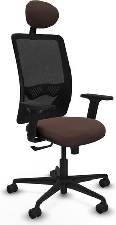 Piqueras y Crespo Isomalla Stuhl Zulema mit 2D-Armlehnen, h&ouml;henverstellbarer Lendenwirbelst&uuml;tze und festem Kopfteil, ausgestattet mit Sincro 3 Positionen und Schneidesc