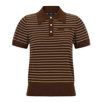 A.P.C. Aline Poloshirt - - Tops - Damen - Braun - XS