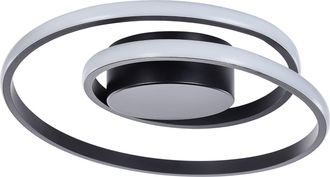 Beliani Deckenleuchte LED schwarz Aluminium/Kunststoff für Wohnzimmer Naryn