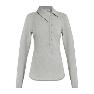 The Attico Asymmetrisches Top - - Tops - Damen - Grau - XS