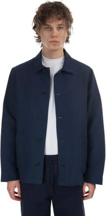 A.P.C. A.p.c., Homme, Vestes, Bleu, Taille: M Veste Kerlouan Shirt Jacket