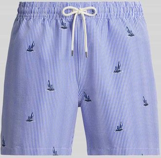 Ralph Lauren Regular Fit Badehose mit Stickereien