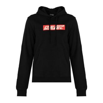 Diesel Homme, Sweatshirts et sweats à capuche, Noir, Taille: S Sweat à capuche