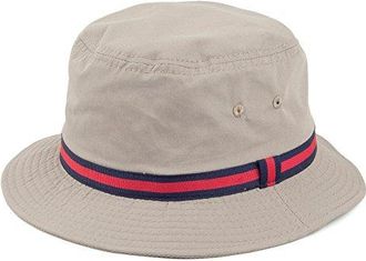 Dorfman Pacific Chapeau Bob Hydrofuge à Rayures Khaki S