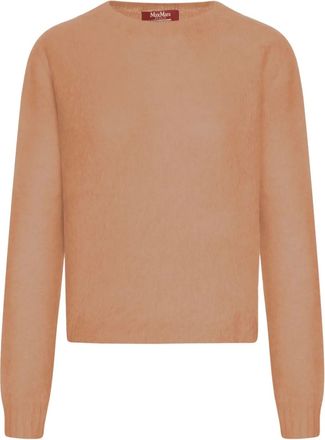 Max Mara Pullover mit Rundhalsausschnitt - Braun