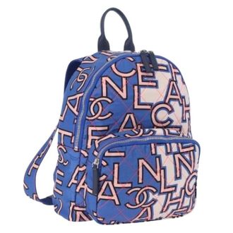 Chanel Pre-owned Vintage Nylon Backpack - - Pre-owned - Damen - Blau - ONE SIZE