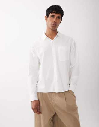 Cotton On Lang&auml;rmlige Hemdbluse in Wei&szlig;
