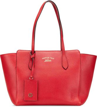 Gucci Shopper - Medium Leather Swing Tote - Gr. unisize - in Rot - f&uuml;r Damen