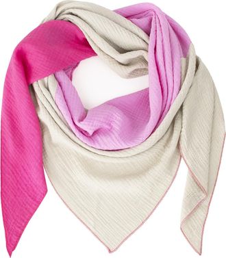 Glamexx24 XXL Damen Schal - Tuch in vielen Farben Unisex Dreiecksform in 118 x 118 x 210