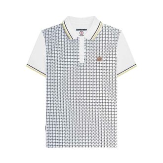 Lambretta Poloshirt f&uuml;r Herren (Wei&szlig;/Eisen/Silber)
