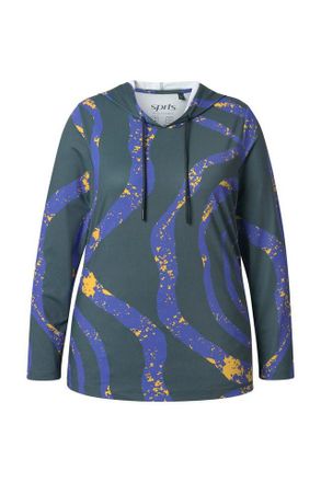 Ulla Popken Longsleeve Funktionsshirt LSF 50+ Slim Kapuze Langarm