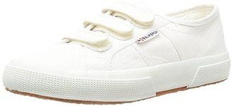 Superga 2750-COT3VELU, Baskets Basses Mixte Adulte, Blanc (White), 44 EU (9.5)