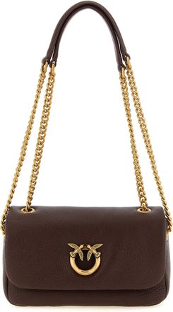 Pinko Braune Lammleder Schultertasche