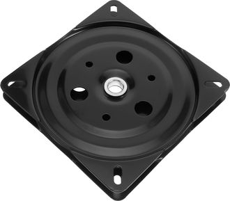 Pretyzoom Schwarze Möbel-drehscheibe Dicker Quadratischer Metall-drehteller Für Barhocker Sitz Mit Robustem Drehmechanismus Langlebig Vielseitig Für Barstuhl So