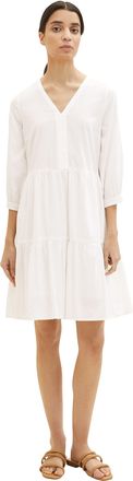 Tom Tailor Damen 1036653 Kleid, 10315 - Whisper White, 42