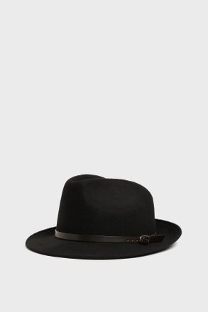Gerard Darel Chapeau fedora en laine - ORIANA - Noir