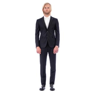 Tagliatore Wollflanellkleid mit Taschen - - Suits - Herren - Schwarzk - M