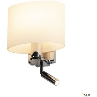 SLV Liseuses kenkua spot applique int&eacute;rieurechrome/opale E27 40W max liseuse led 3000K 1002855
