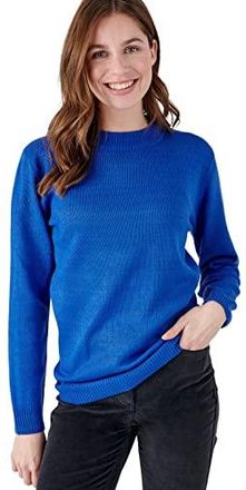 Damart Pull col Rond Maille Jersey Femme Bleu Taille 42/44