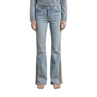 Met Met, Femme, Jeans, Bleu, Taille: W25 Roxanne Jeans droits
