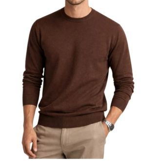 Gran Sasso Homme, Pulls, Brun, Taille: 3XL Pull Ras du Cou
