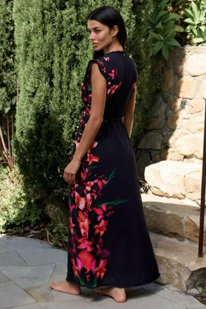 Ted Baker Strandkleid B by Ted Baker Gebl&uuml;mtes Strandkleid aus Leinenmix (1-tlg)